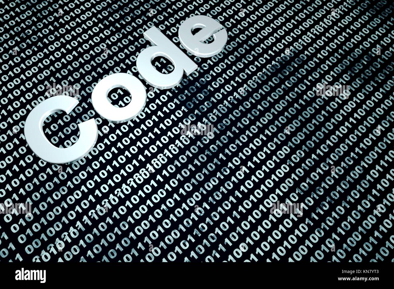Binary Code. 3D rendered background Stock Photo - Alamy