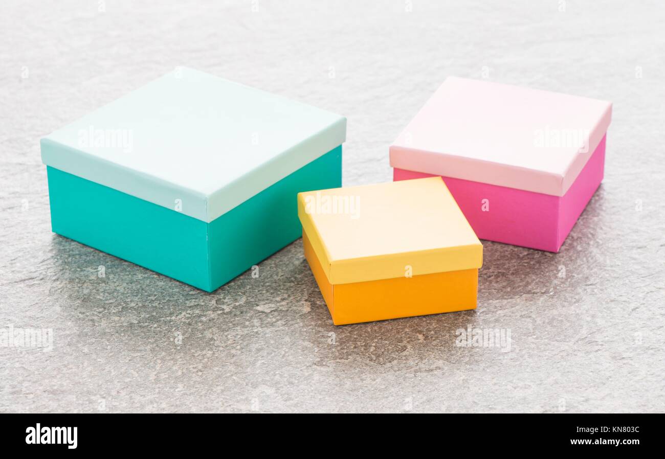 Colorful cardboard box hi-res stock photography and images - Alamy