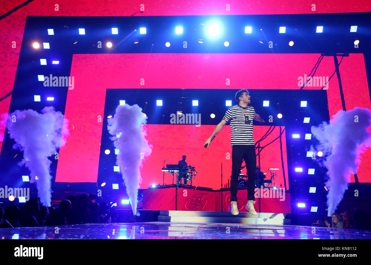 The Chainsmokers perform on stage during day two of Capital's Jingle ...