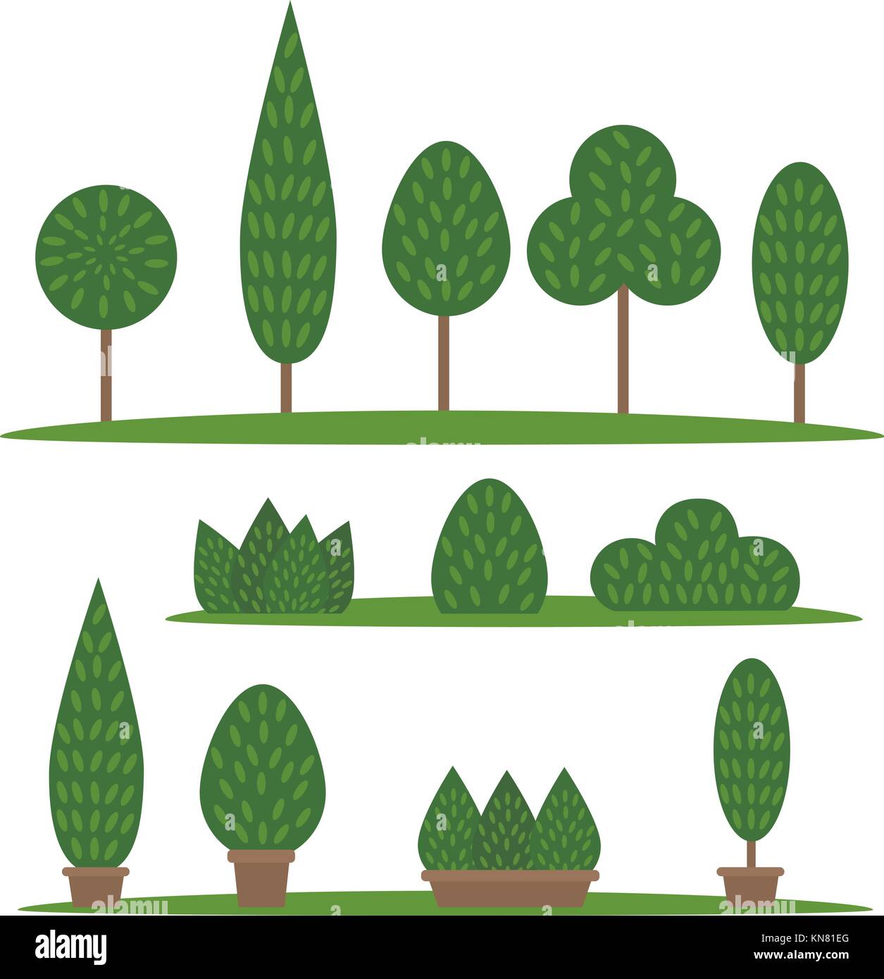Cartoon trees Stock Vector Images - Alamy