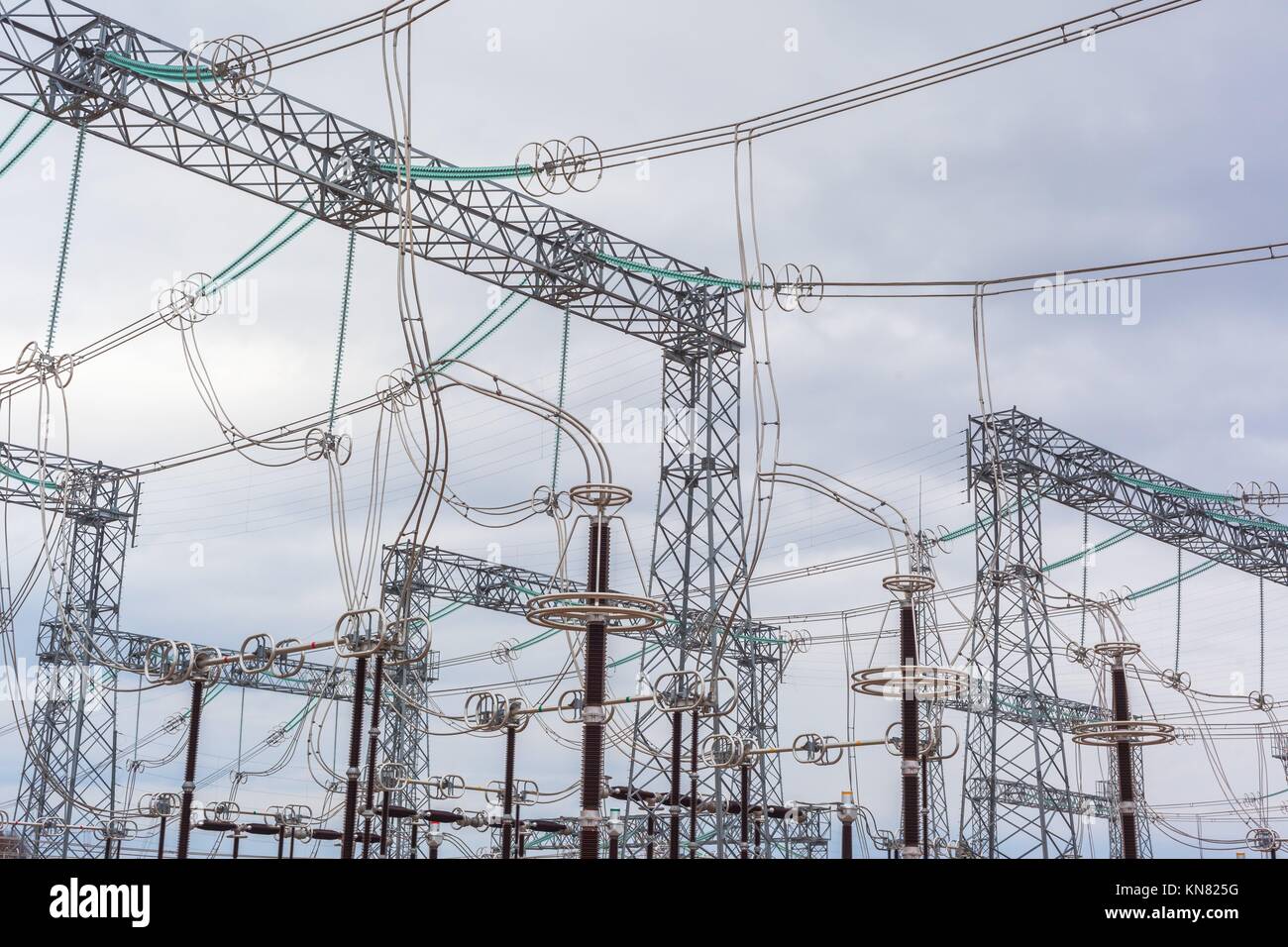 Electric Power Plant Power Transmission Stock Photos & Electric Power ...