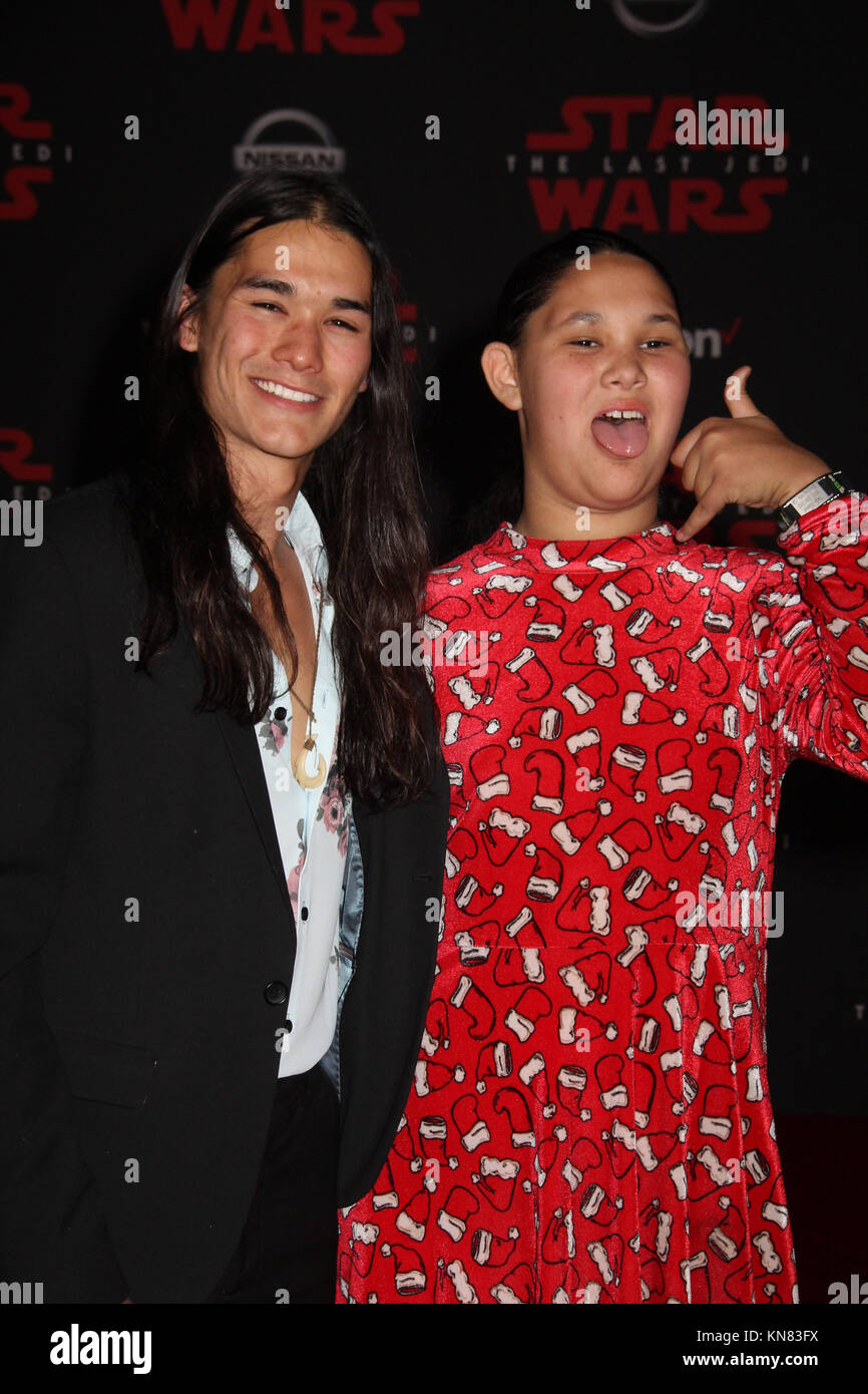 Los Angeles, USA. 09th Dec, 2017. Booboo Stewart, Sage Stewart 12/09 ...