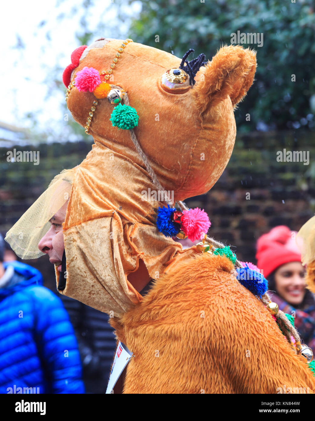 Greenwich, London, 10th December 2017. Camel Minogue team concentrates ...