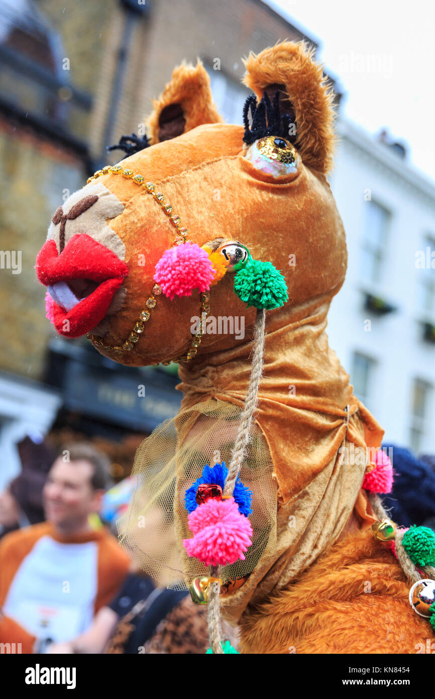 Greenwich, London, 10th December 2017. Camel Minogue during the race ...