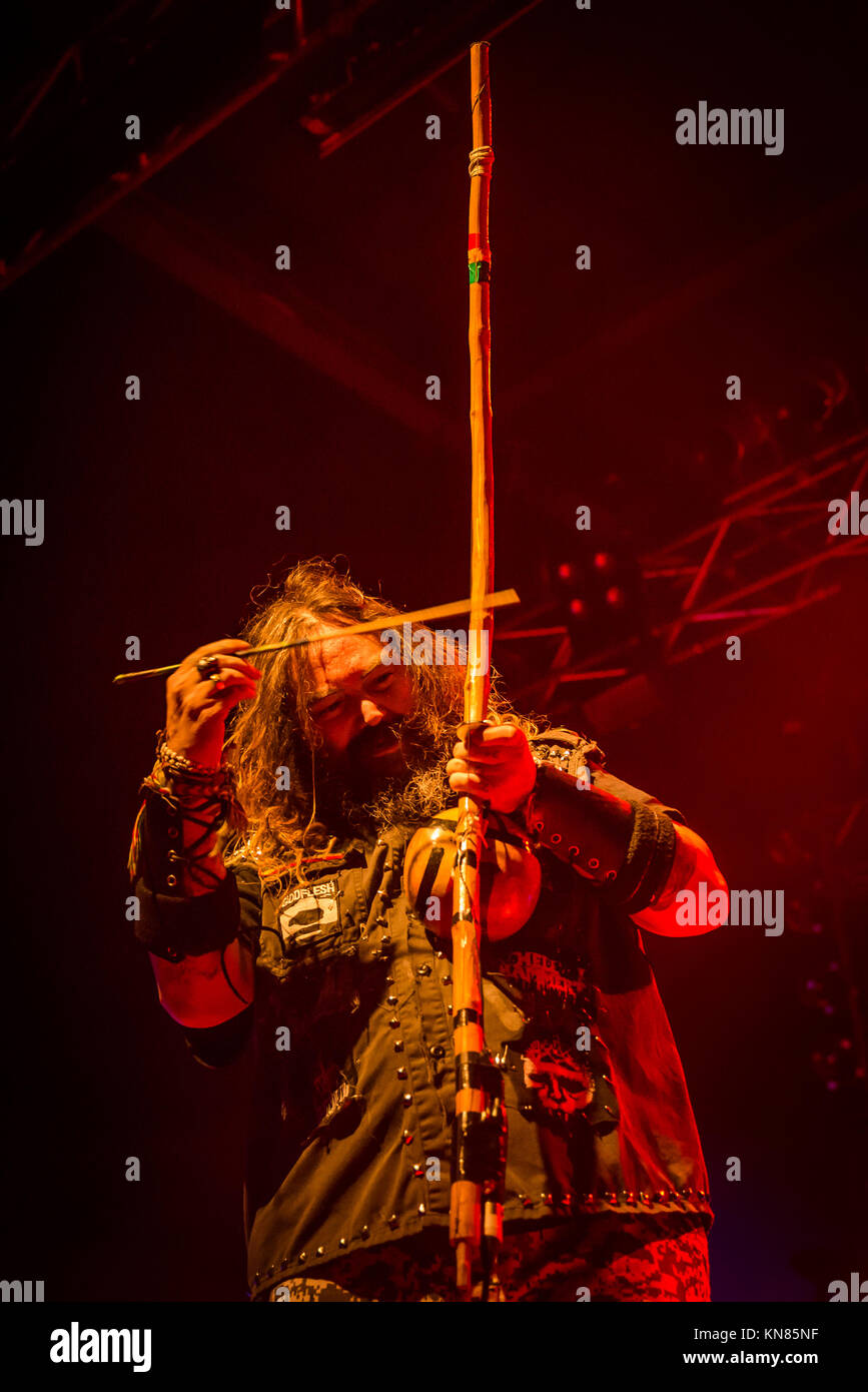 Milan, Italy. 5 December 2017. Brasilian band Cavalera Conspiracy with ...