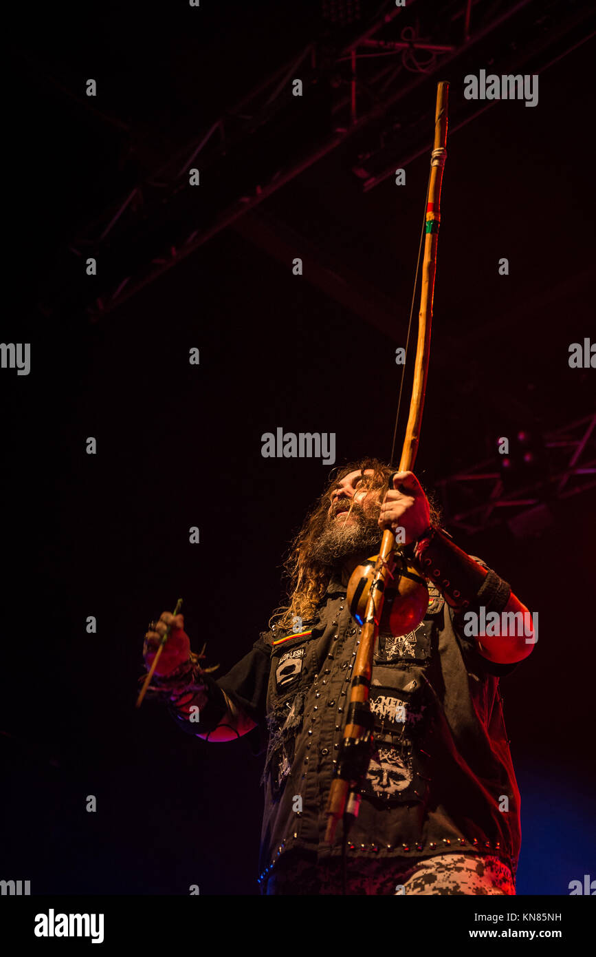 Milan, Italy. 5 December 2017. Brasilian band Cavalera Conspiracy with ...