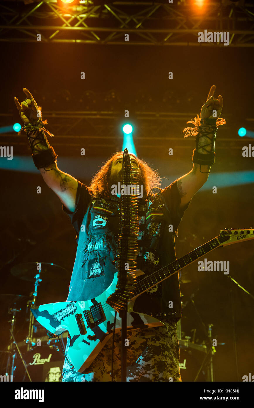 Milan, Italy. 5 December 2017. Brasilian band Cavalera Conspiracy with ...