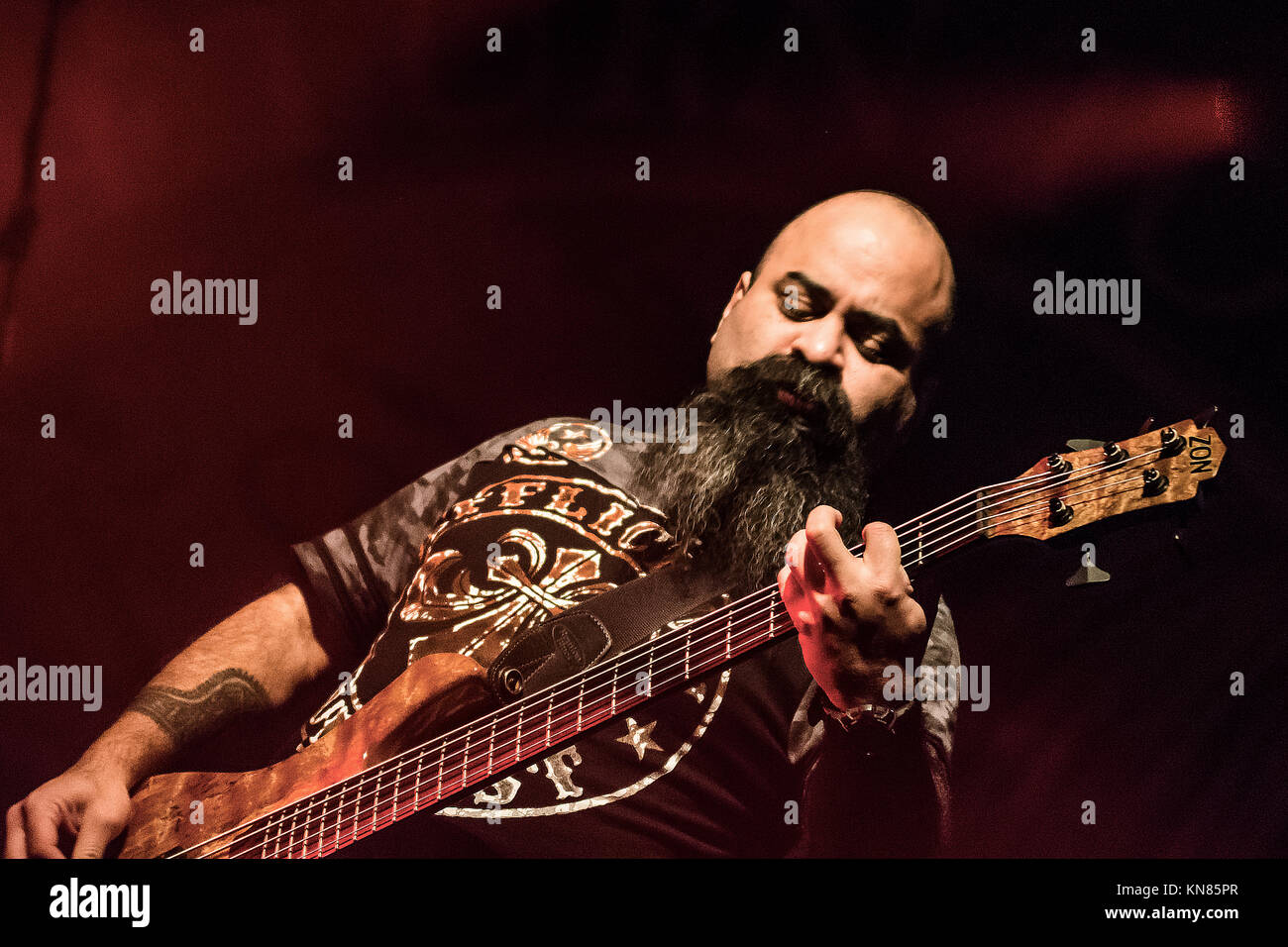 Milan, Italy. 5 December 2017. Brasilian band Cavalera Conspiracy with ...