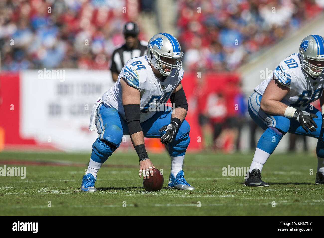 Tampa, Florida, USA. 10th Dec, 2017. Detroit Lions center Travis ...
