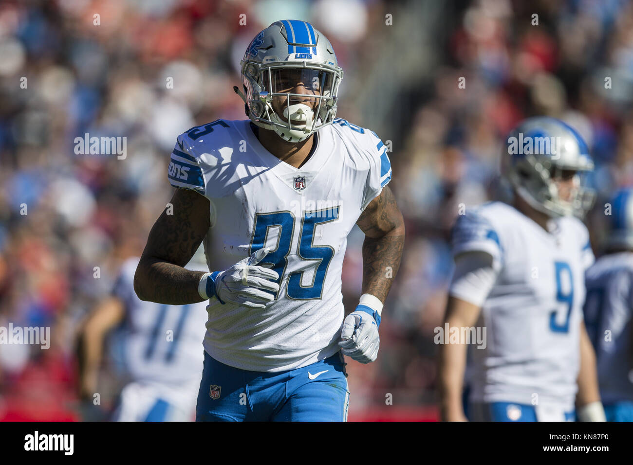 Tampa, Florida, USA. 10th Dec, 2017. Detroit Lions tight end Eric Ebron ...