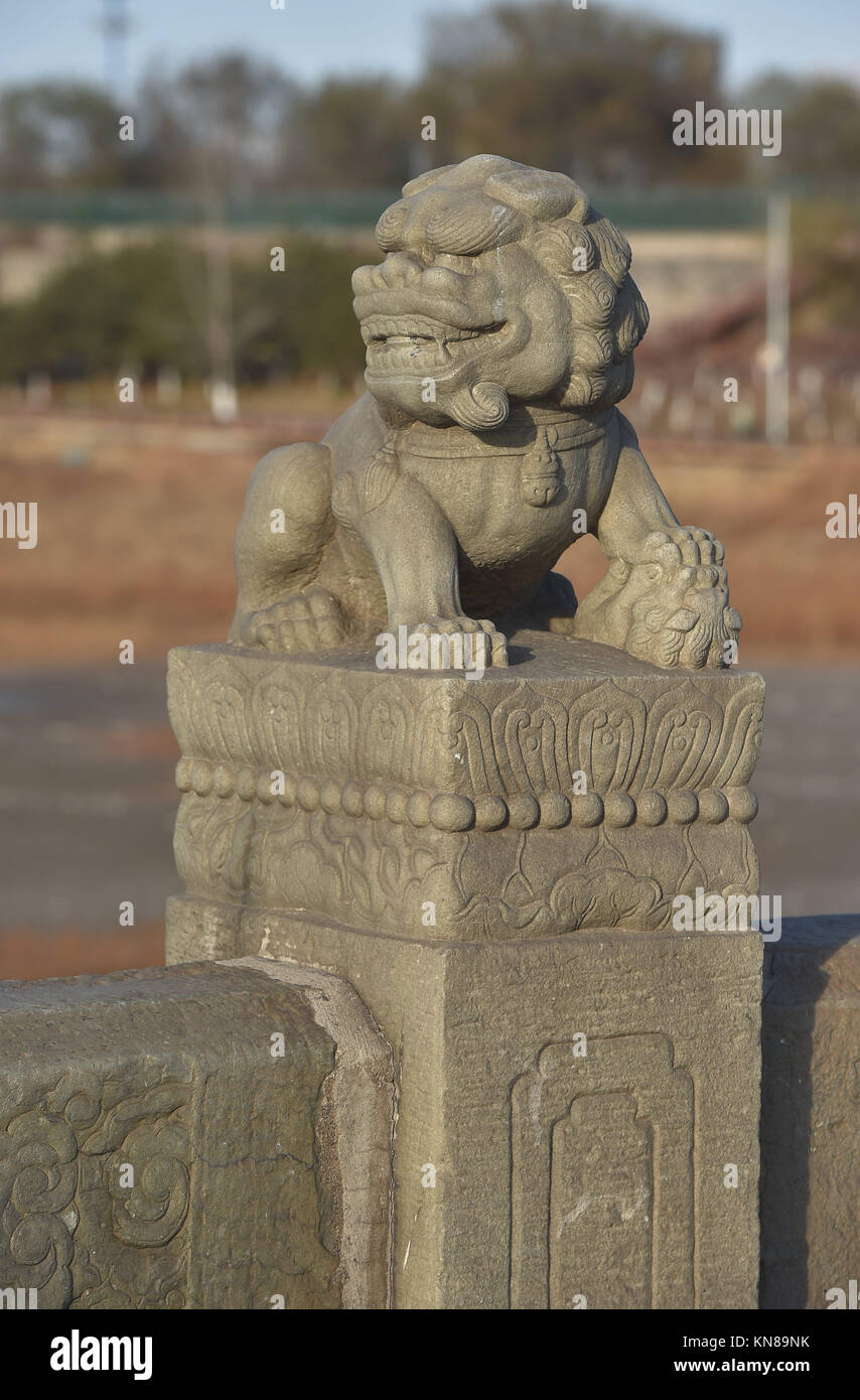 Wanping city stone lions in beijing hi-res stock photography and images ...