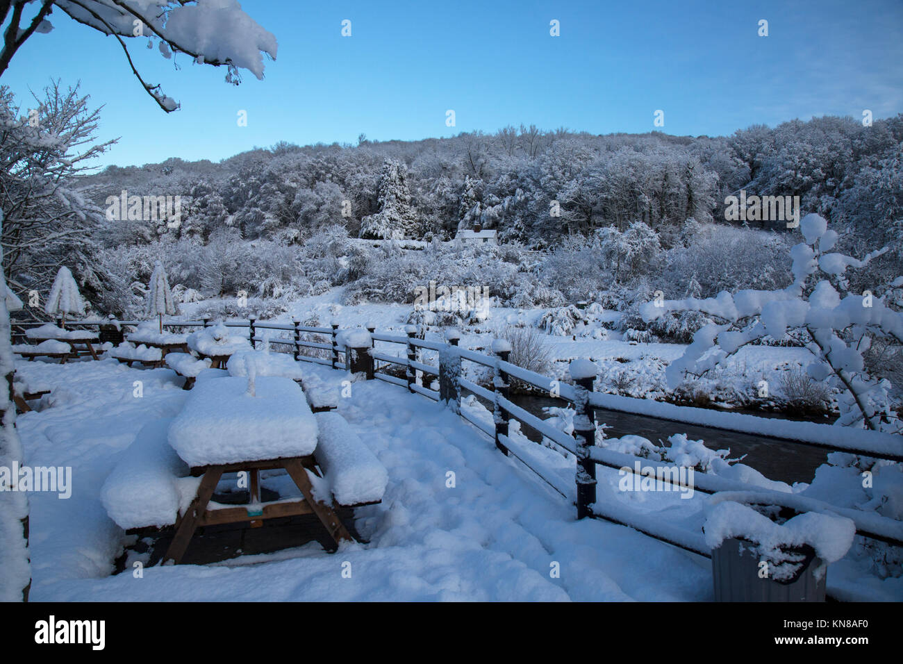 Shropshire. 11th Dec, 2017. UK Weather: Towns and villages across ...