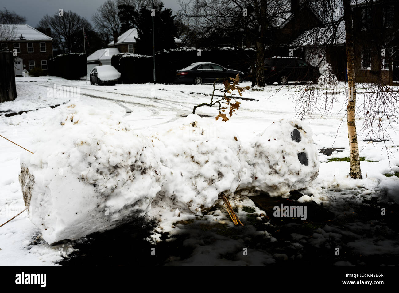 Corby, England. 11th Dec, 2017. UK Weather: Having been built courtesy ...