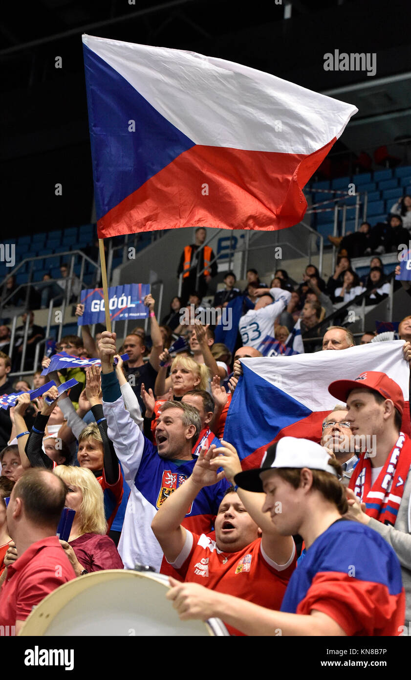 Bratislava, Slovakia. 09th Dec, 2017. Czech fans in action during the ...
