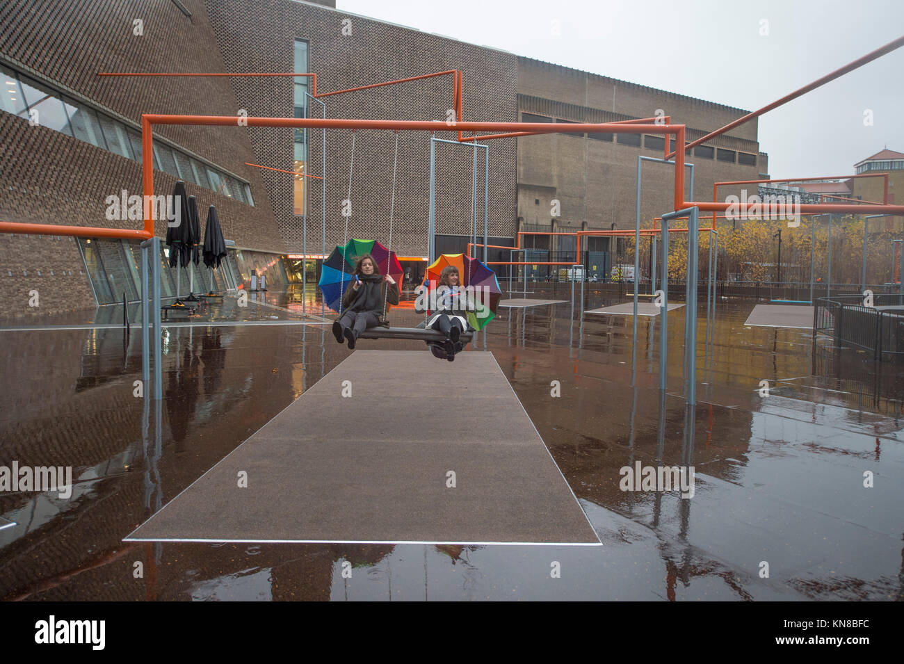 Tate Modern, London, UK. 11 December, 2017. Eleven swings have been ...