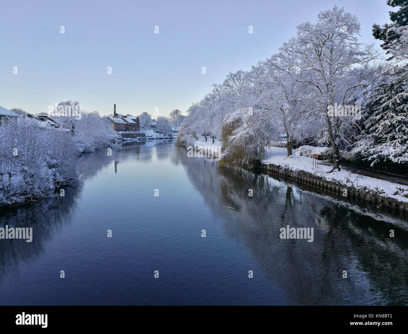 Shrewsbury, Shropshire, UK. 11th Dec, 2017. The River Severn and ...