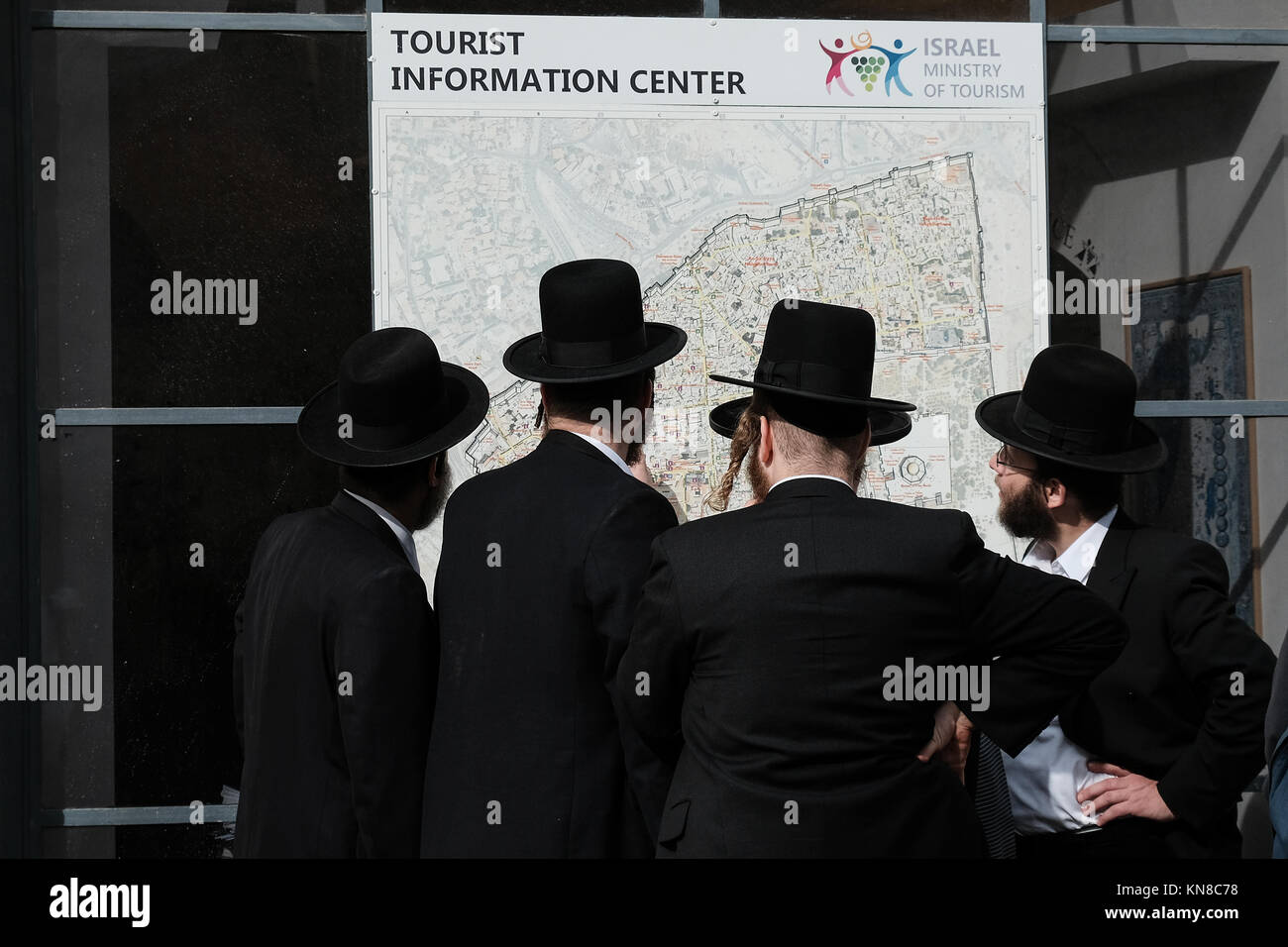 Jerusalem, Israel. 11th December, 2017. Ultra Orthodox Jewish men at ...