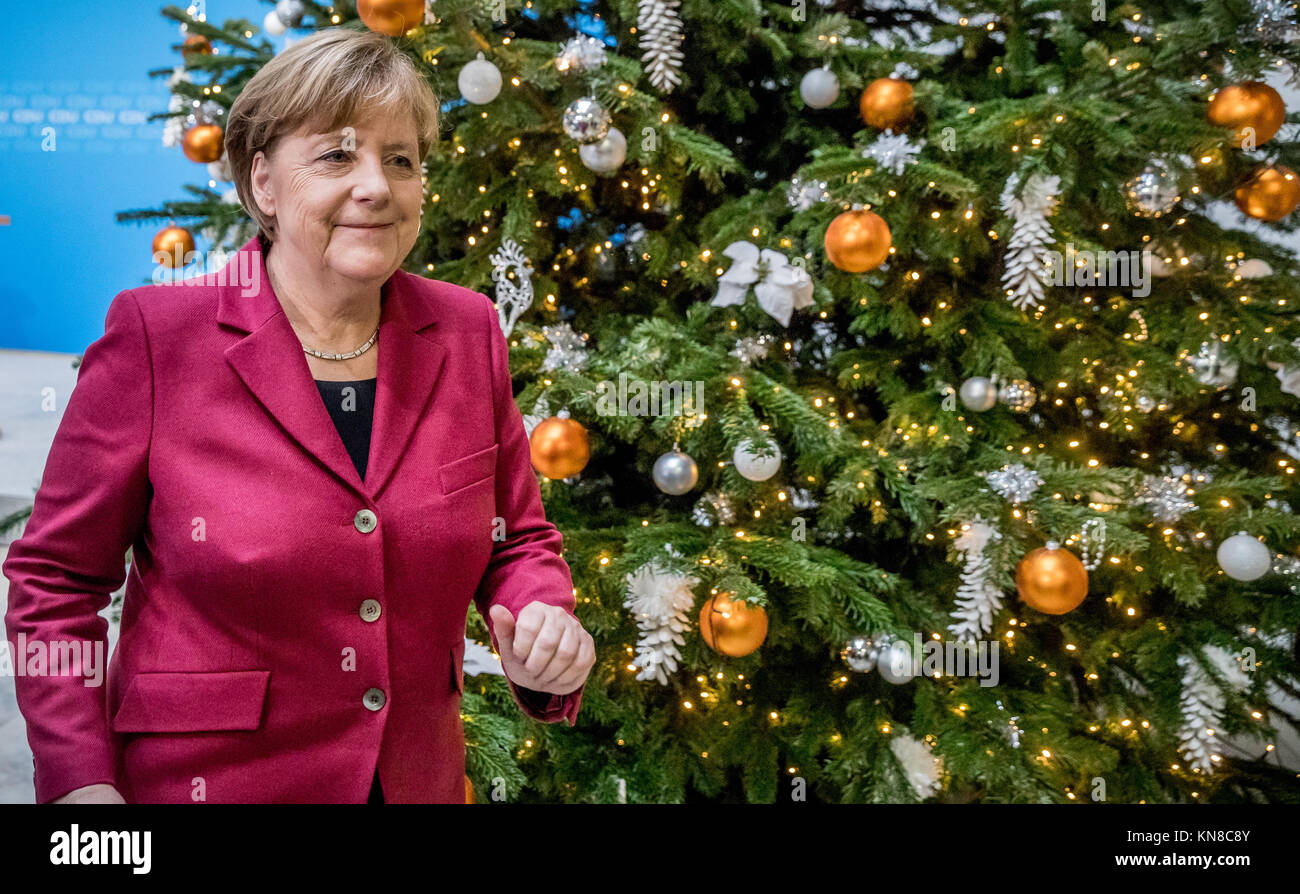 Berlin, Germany. 11th Dec, 2017. German Chancellor Angela Merkel ...
