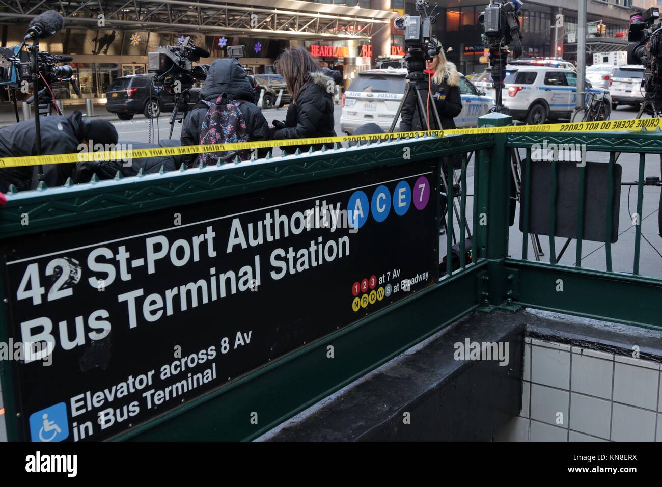 New York City, New York, USA. 11th Dec, 2017. A Bangladeshi-national ...