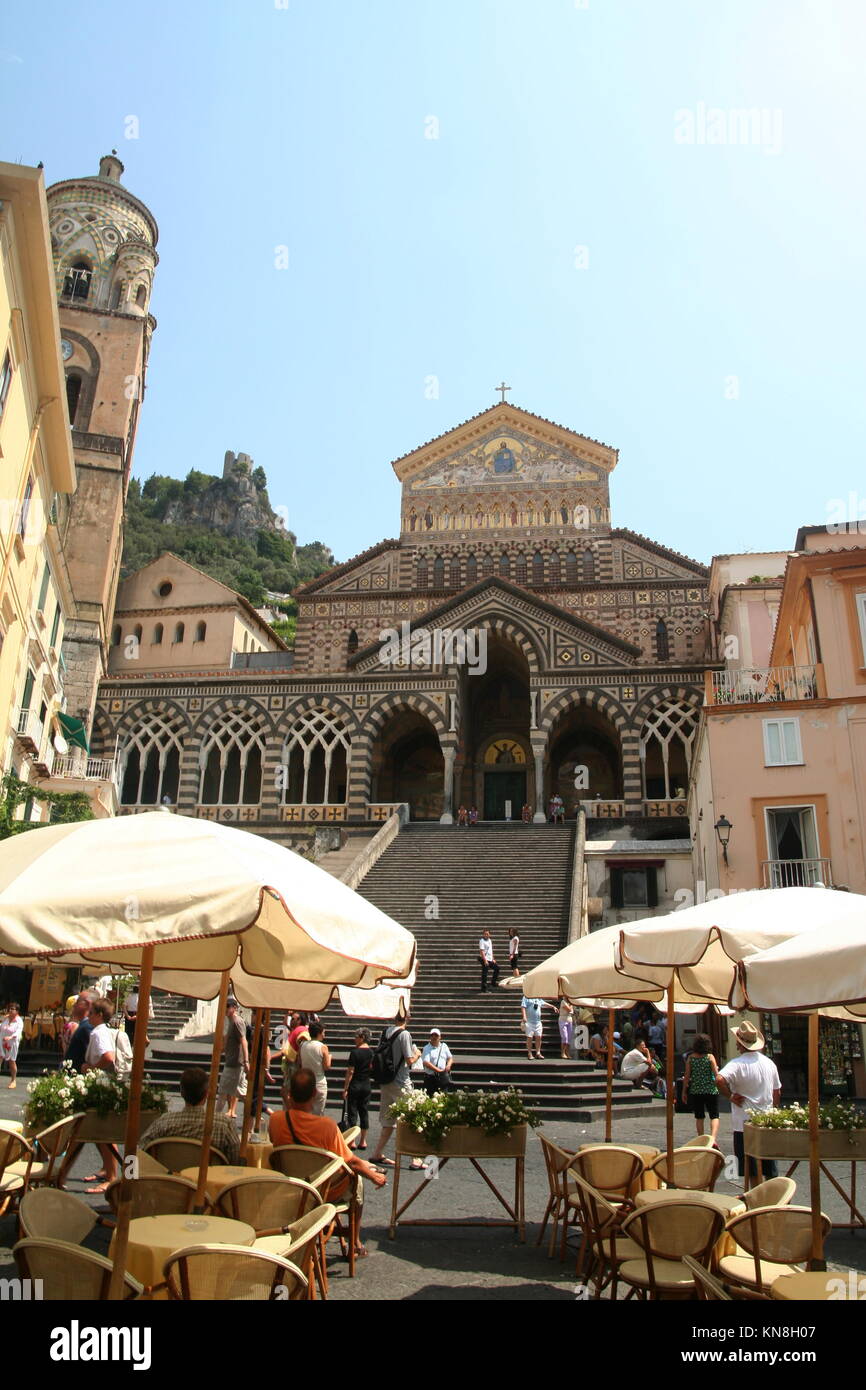 Amalfi. Steps to St Andrews Basilica Stock Photo - Alamy
