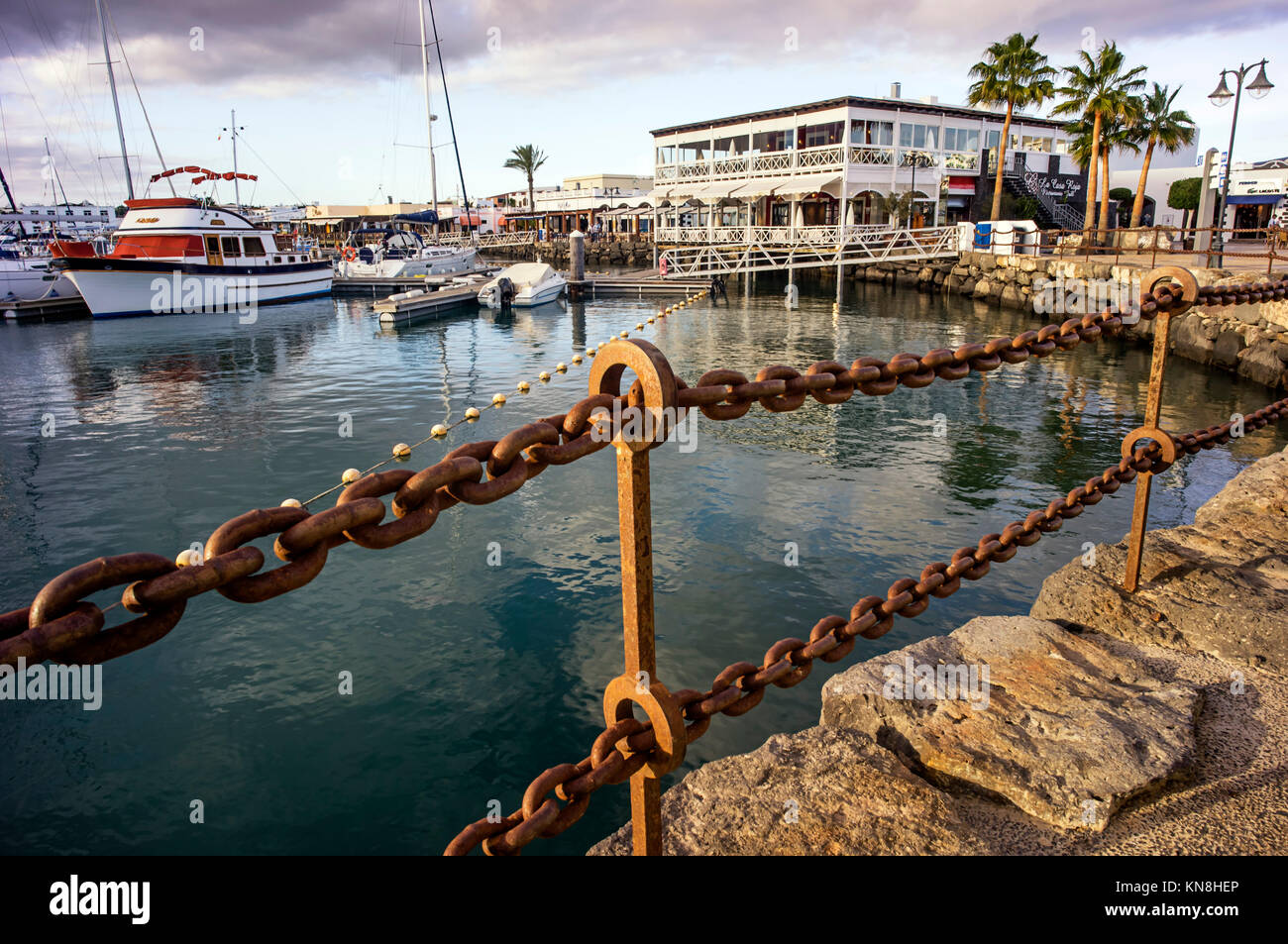 Marina Rincon, Playa Blanca, Lanzarote, Canary Islands, Spain Stock ...