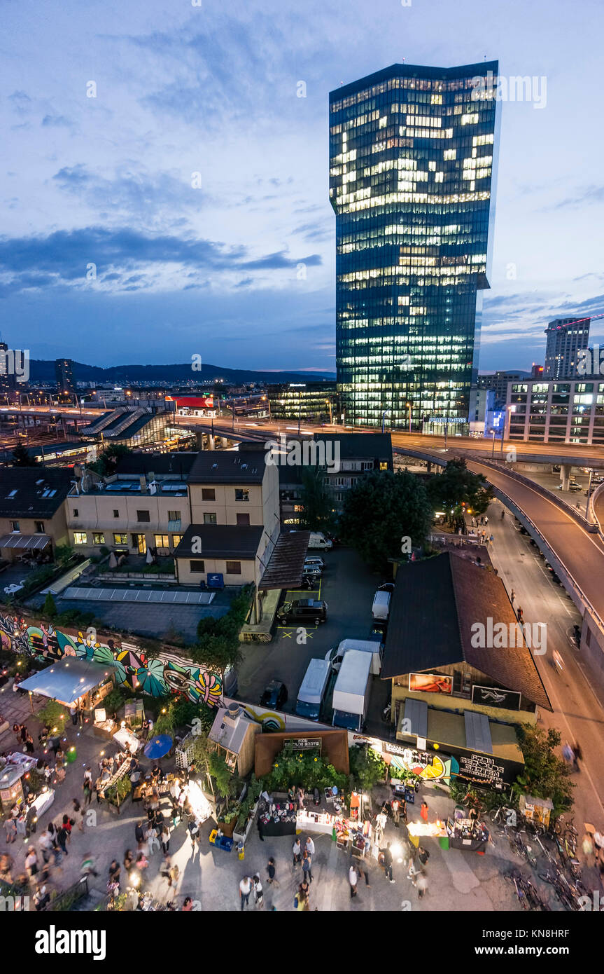 Prime Tower, Kreis 5, Skyscraper , Zurich, Switzerland Stock Photo - Alamy