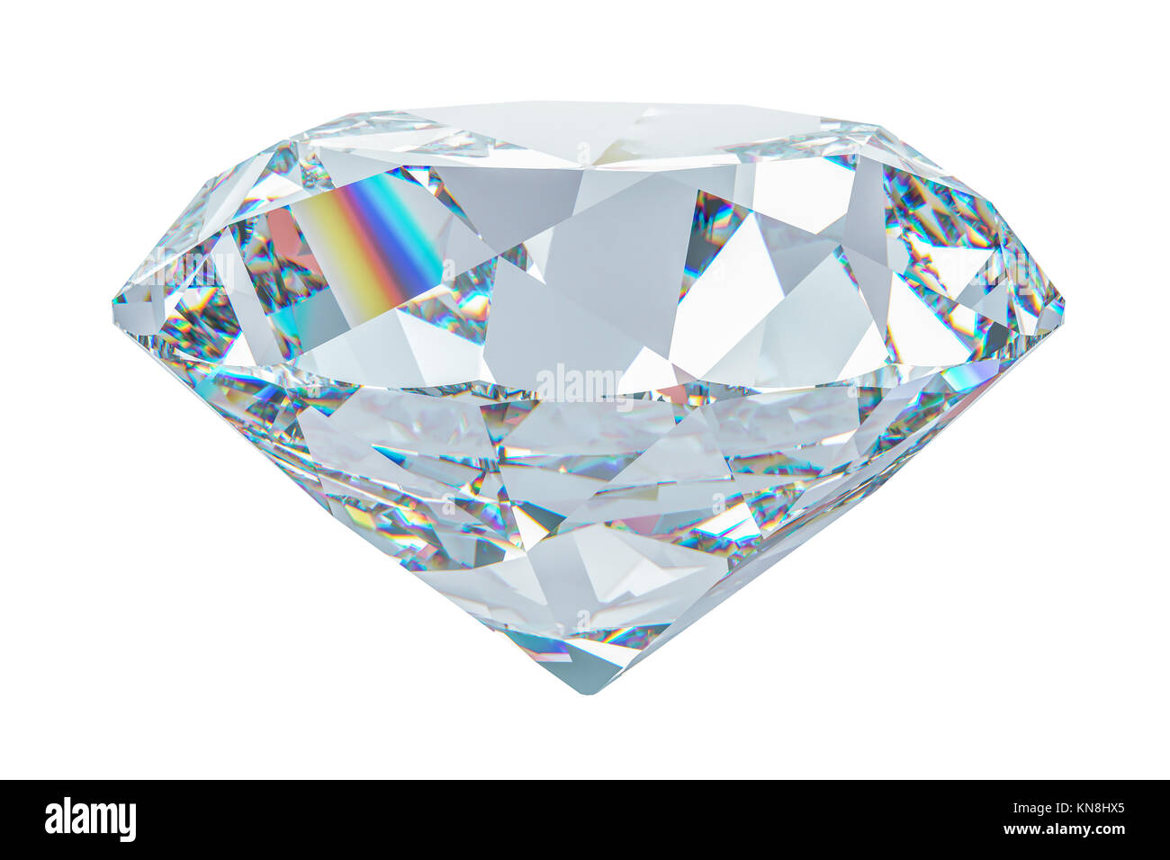 Diamond, 3D rendering isolated on white background Stock Photo - Alamy
