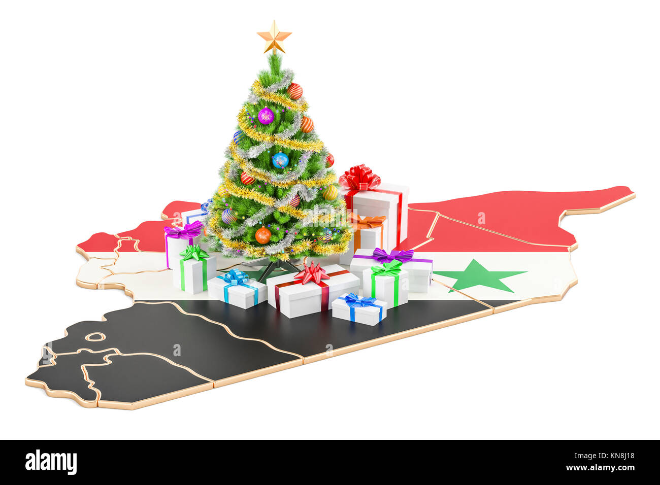 New Year holidays in Iraq concept. 3D rendering isolated on white ...