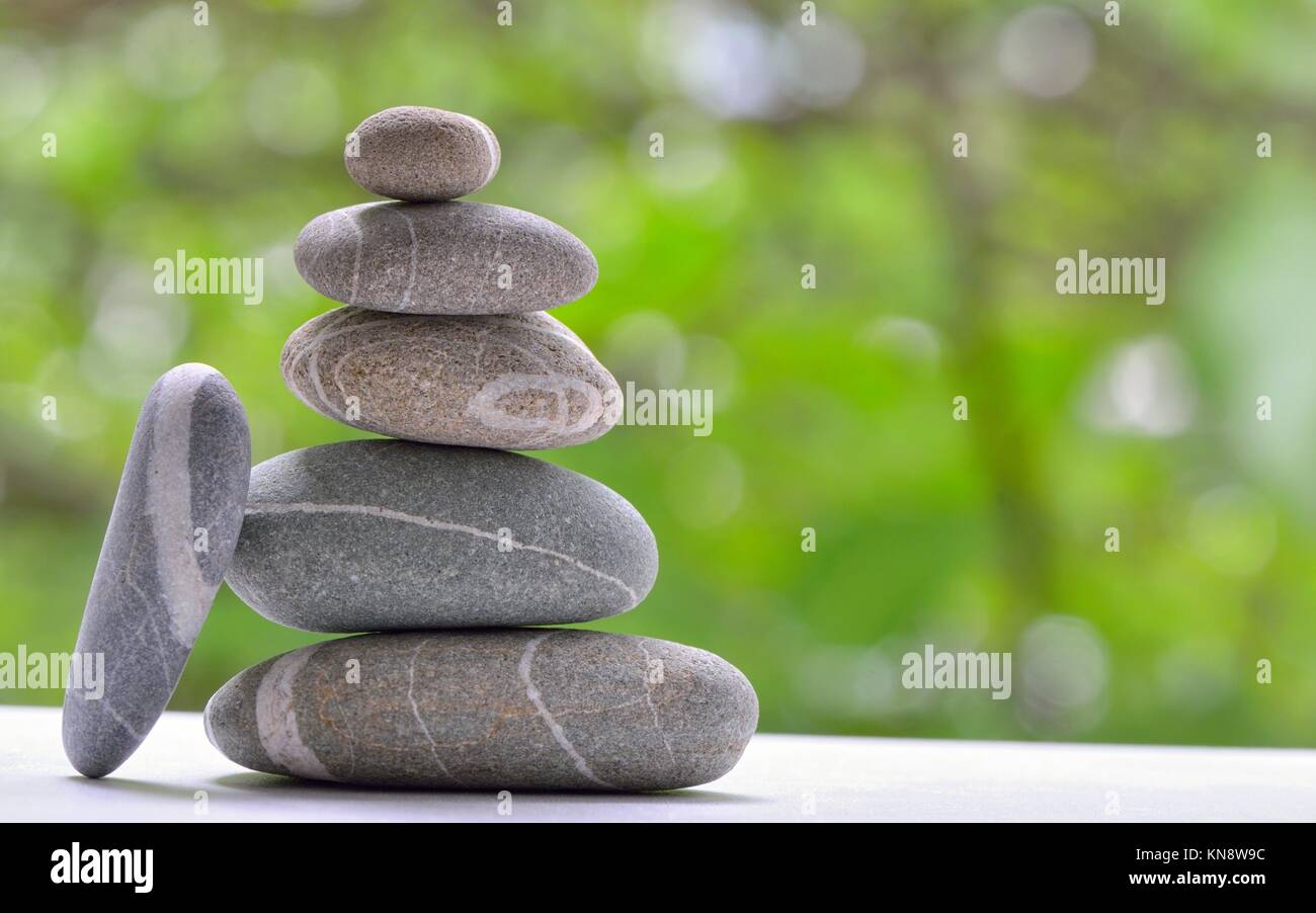 pile of stones isolated in nature Stock Photo - Alamy