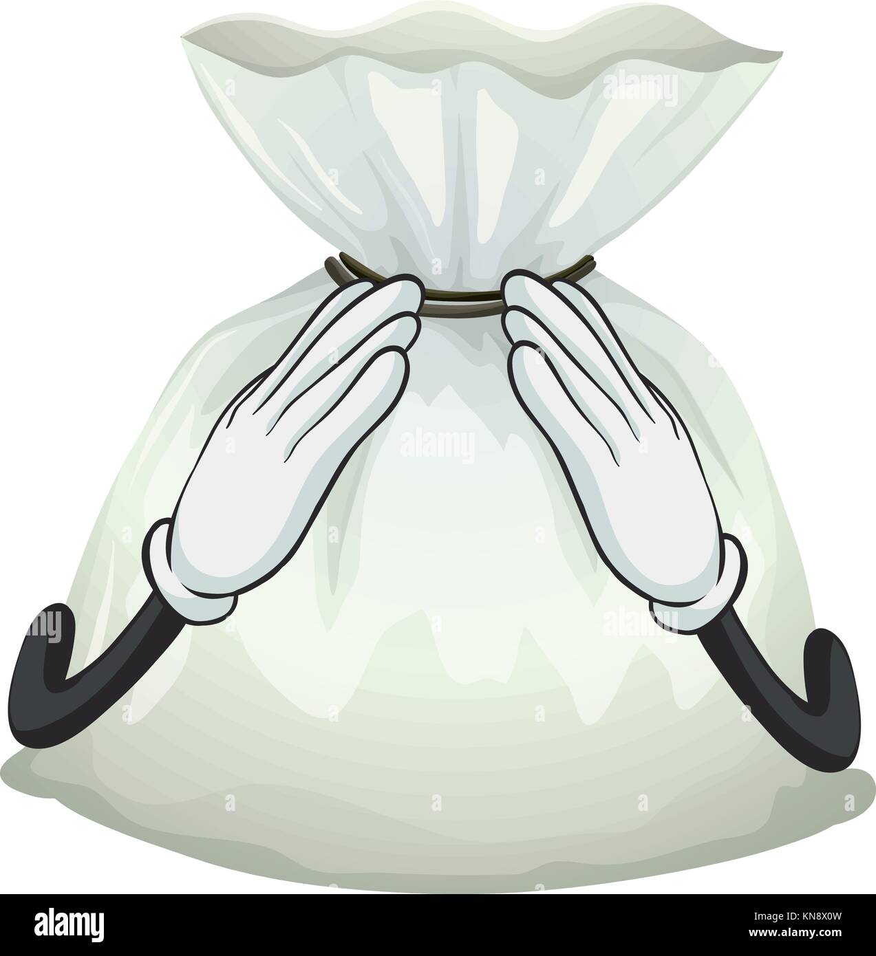 Illustration of a pouch bag on a white background Stock Vector Image ...