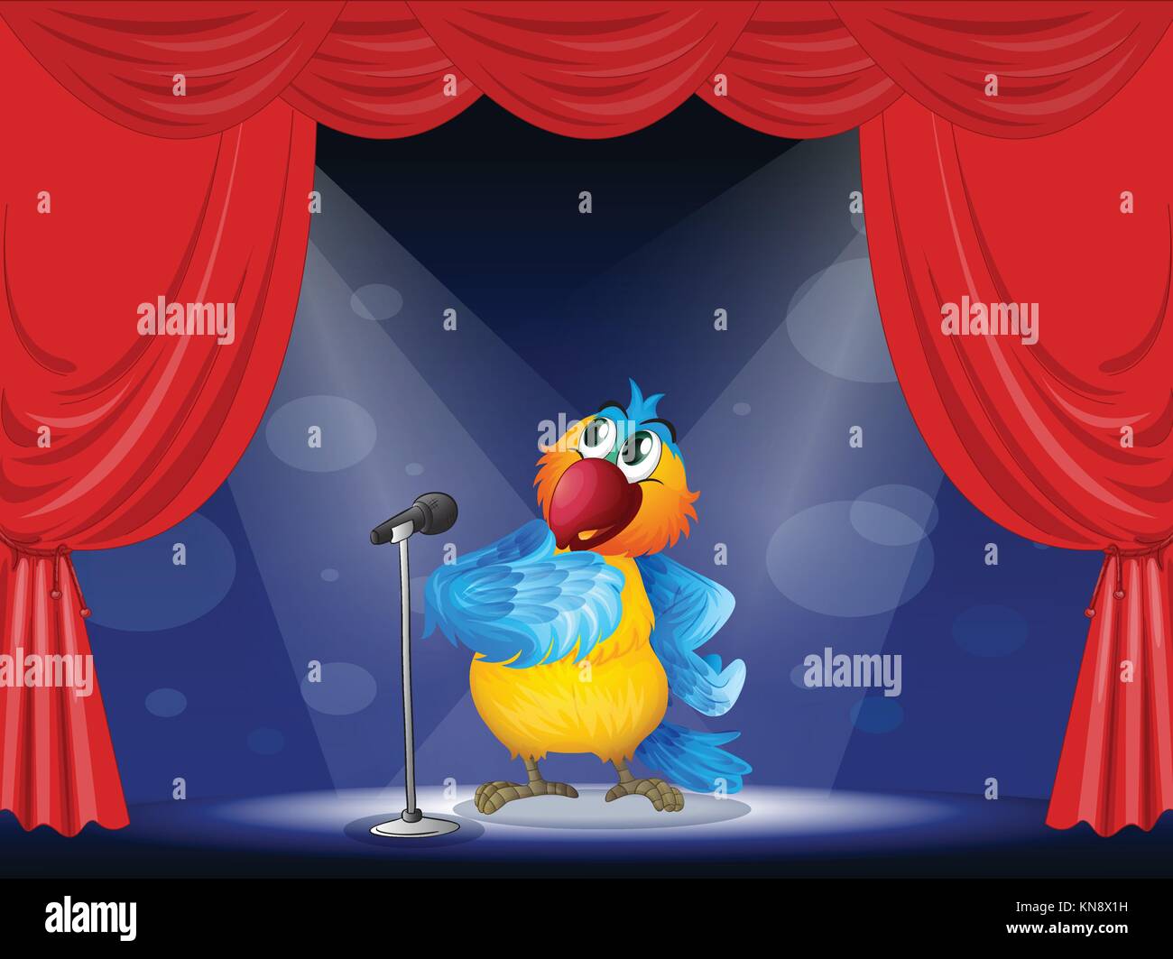 Parrot entertainment Stock Vector Images - Alamy
