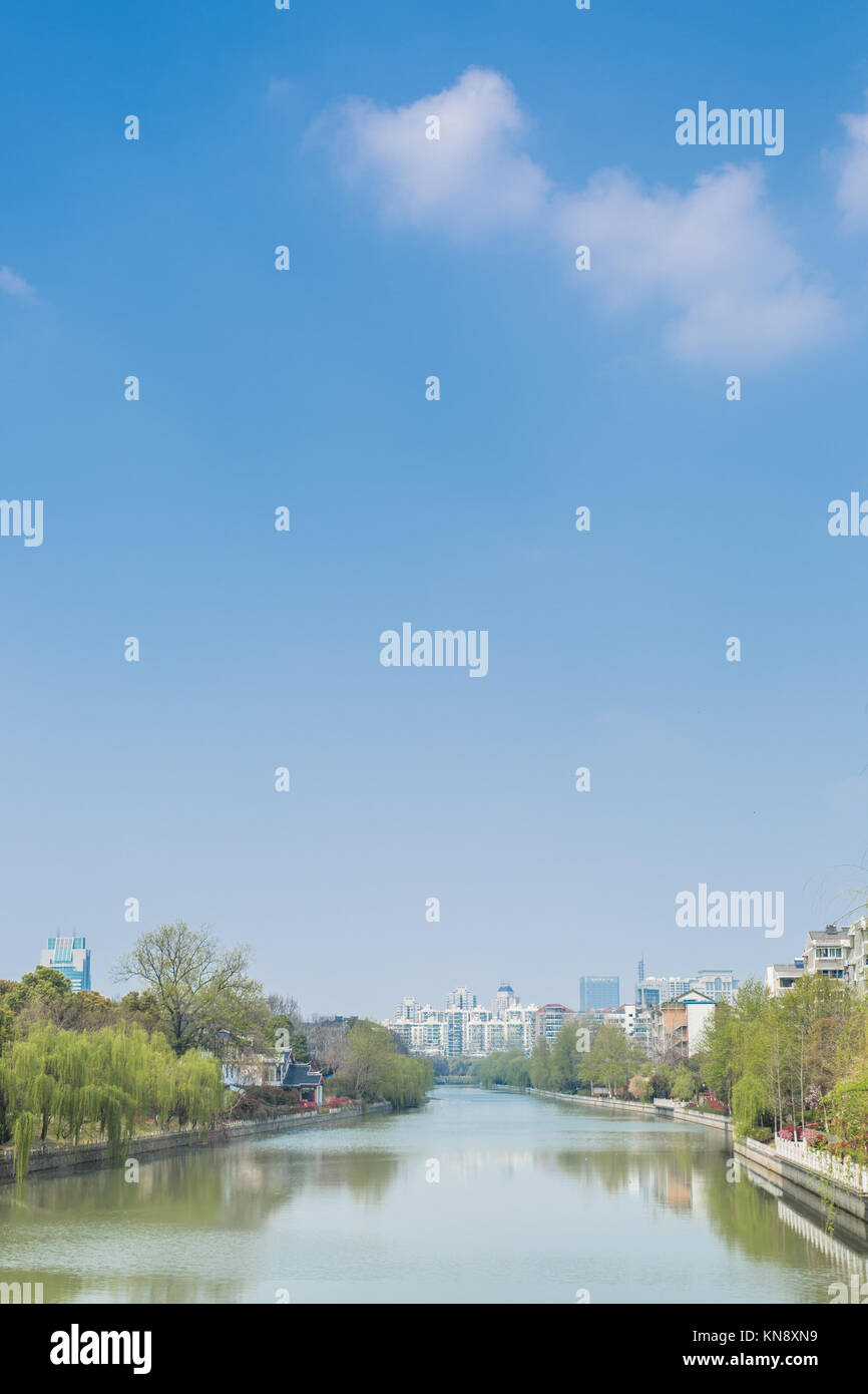 Downtown City skyline along the River in China Stock Photo - Alamy