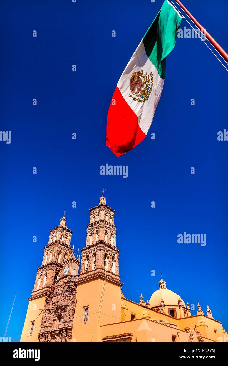 Mexican Flag Parroquia Cathedral Dolores Hidalgo Mexico. Where Father ...