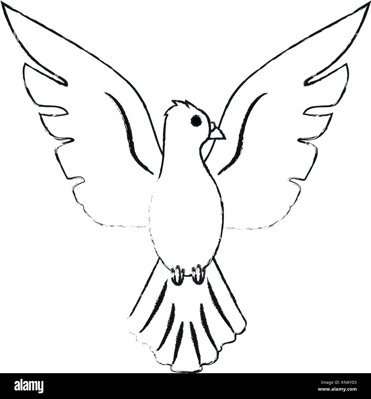 Dove bird cartoon Stock Vector Image & Art - Alamy