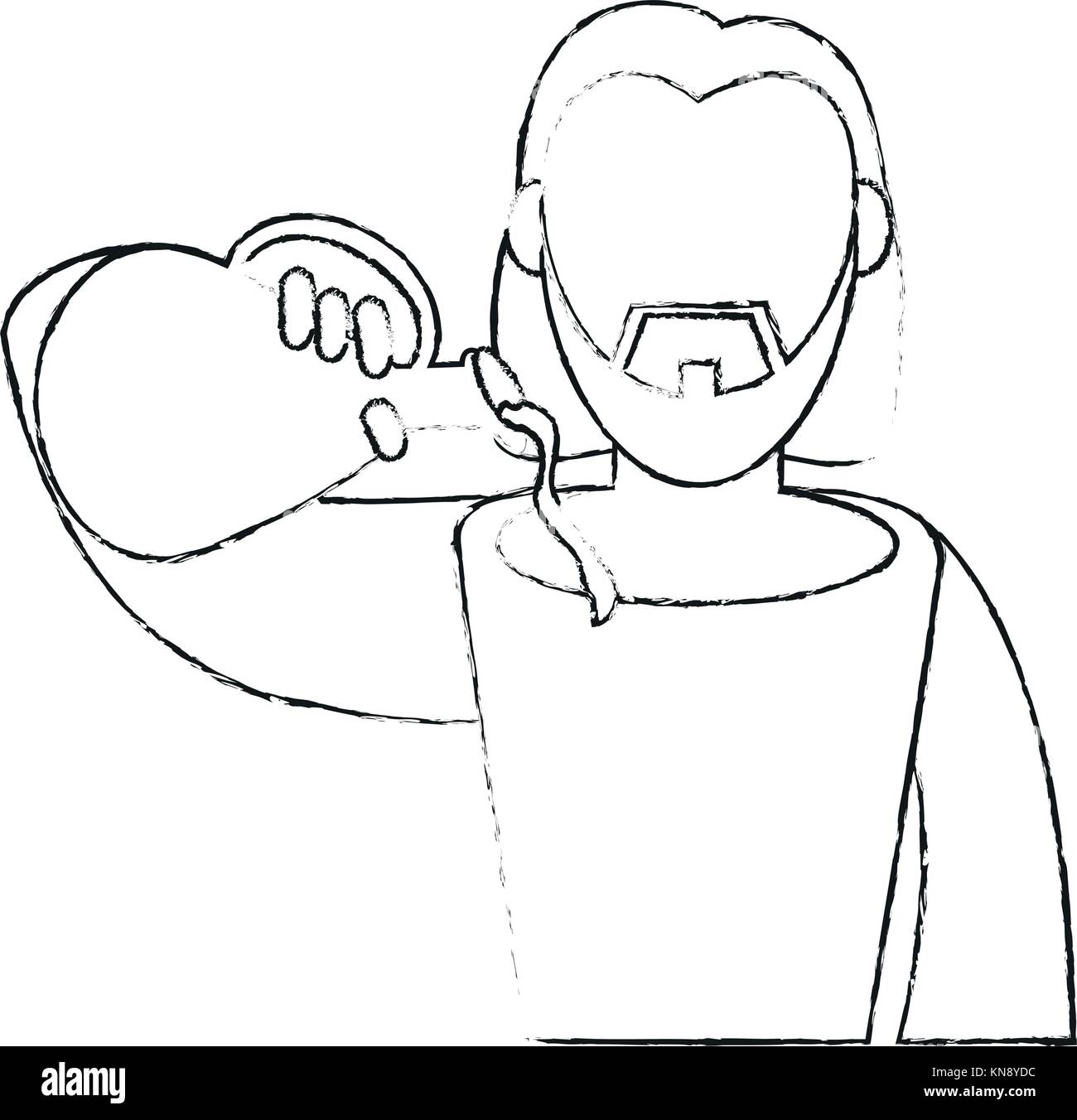 Drawing jesus christ miracle water hi-res stock photography and images ...