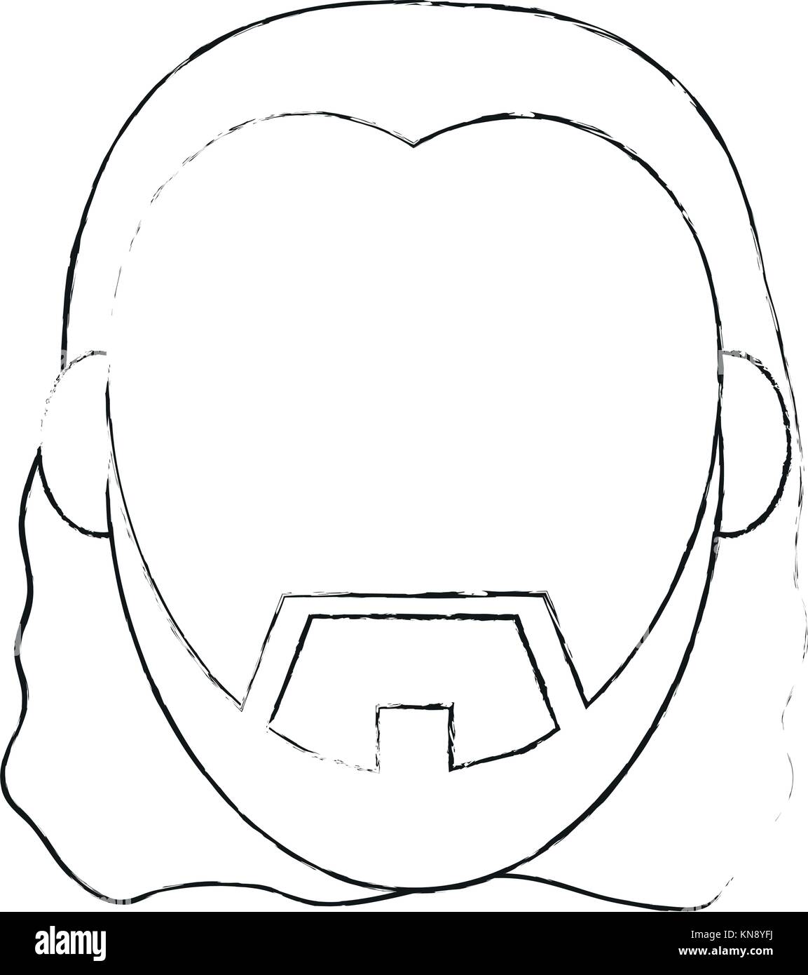 Jesus face cartoon Stock Vector Image & Art - Alamy