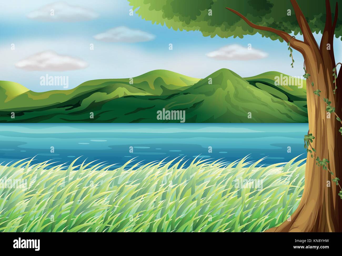 Illustration of the blue sea Stock Vector Image & Art - Alamy