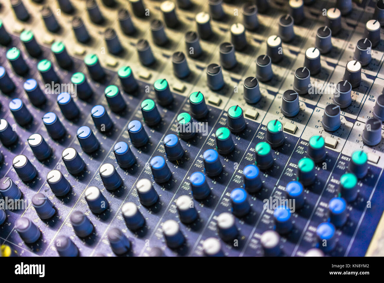 Modern recording studio mixing desk hi-res stock photography and images ...