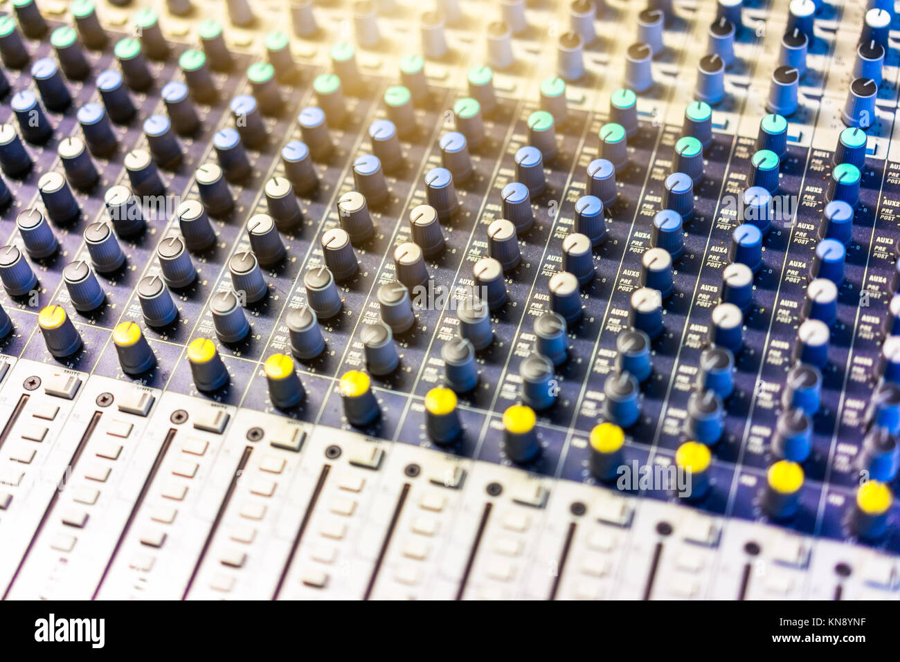 Closeup shot sound mixer hi-res stock photography and images - Alamy