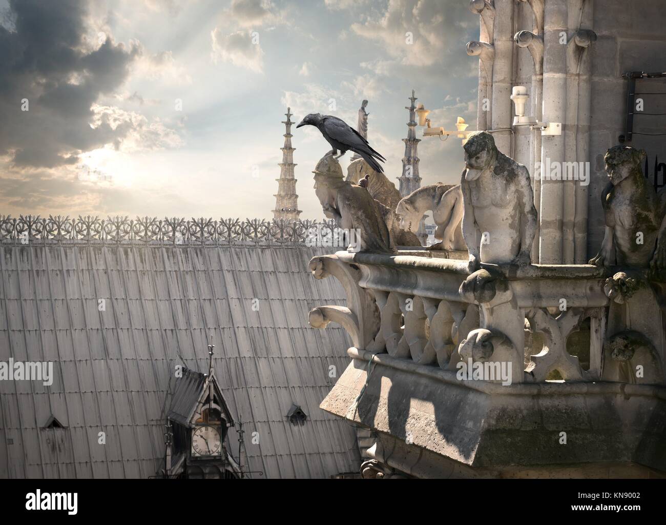 Chimeras grotesque chimera stone statue hi-res stock photography and ...