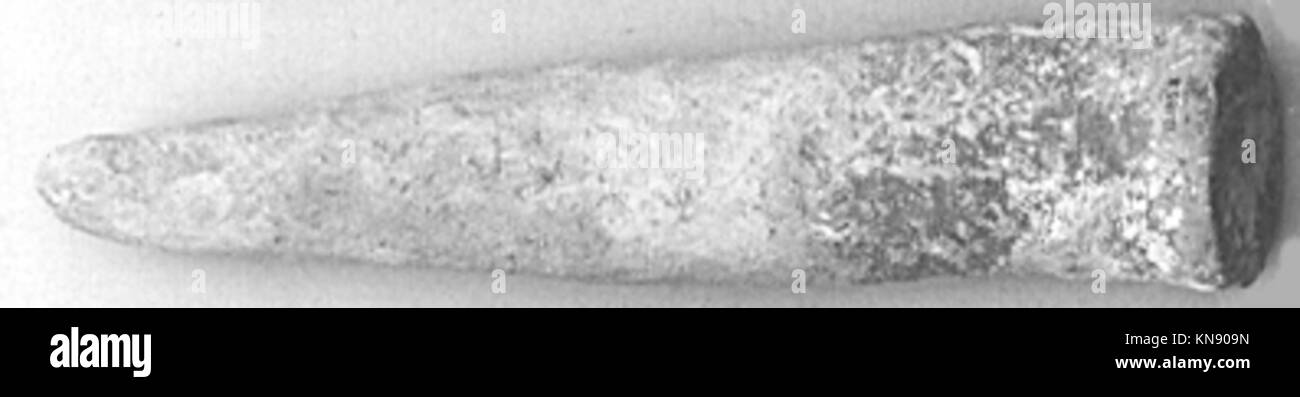 This funerary cone, inscribed with symbols and text, was used in ...