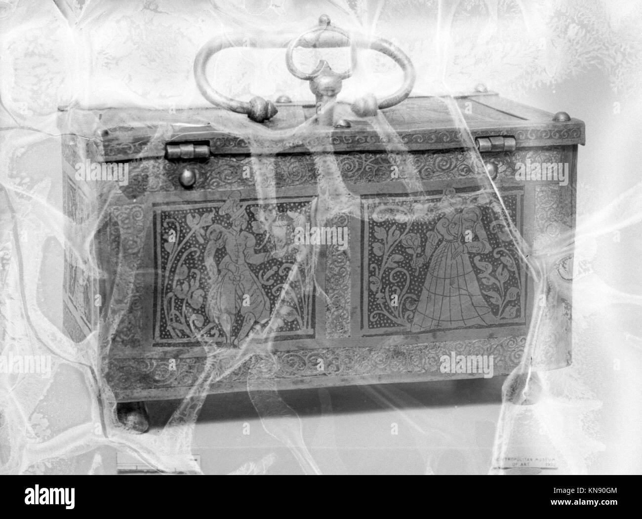 This casket, a fine example of craftsmanship, was likely used for ...