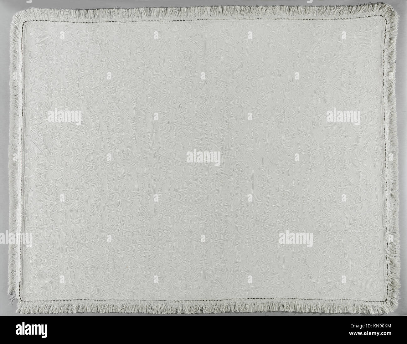 A dressing table cover quilt, demonstrating traditional quilting ...