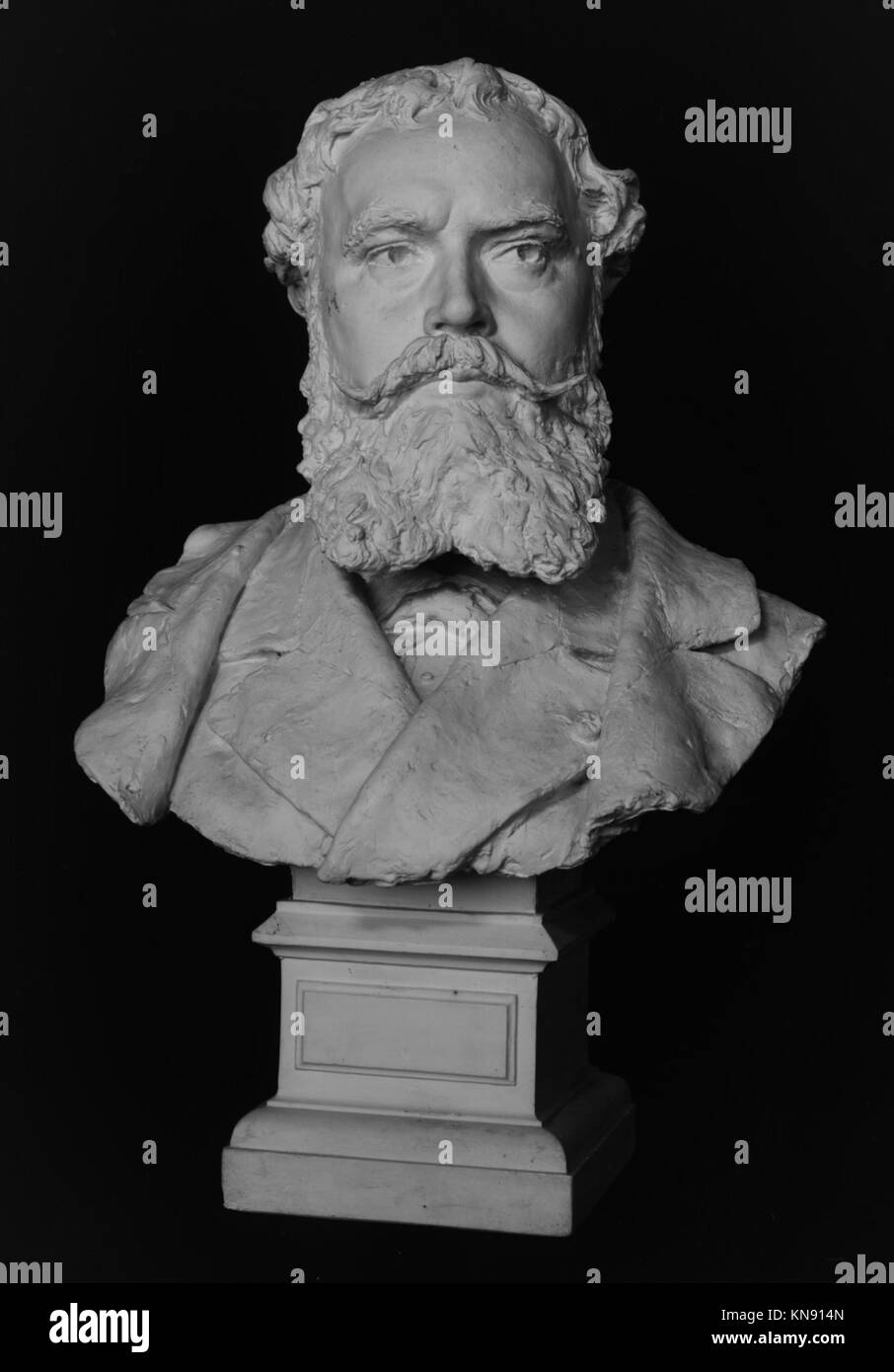 This plaster bust, attributed to the French artist Paul Dubois and ...