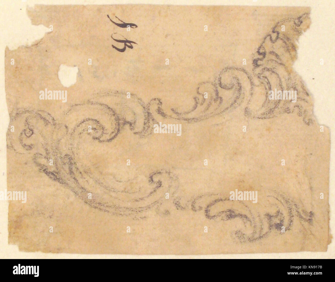 This design features a rocaille cartouche, showcasing intricate ...