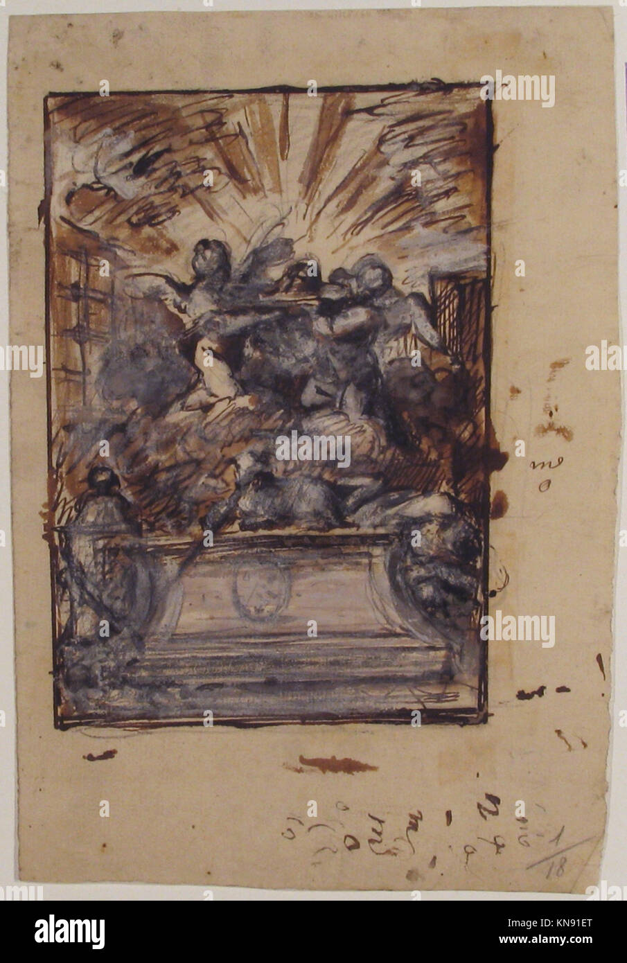 A design for a monument illustrating artistic interpretation ...