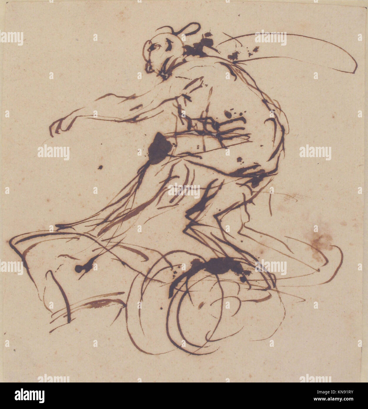 This charioteer sculpture represents a figure from ancient chariot ...