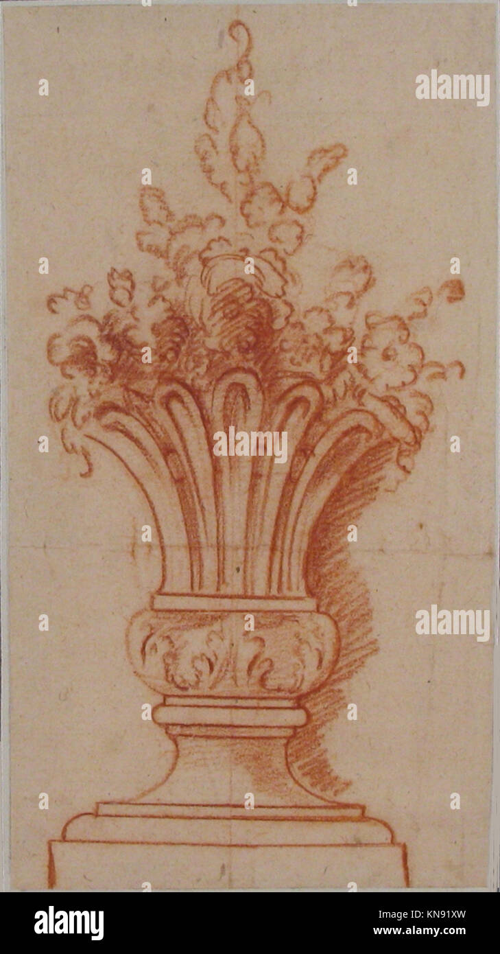 This design for a vase is a representation of artistic intent, offering ...