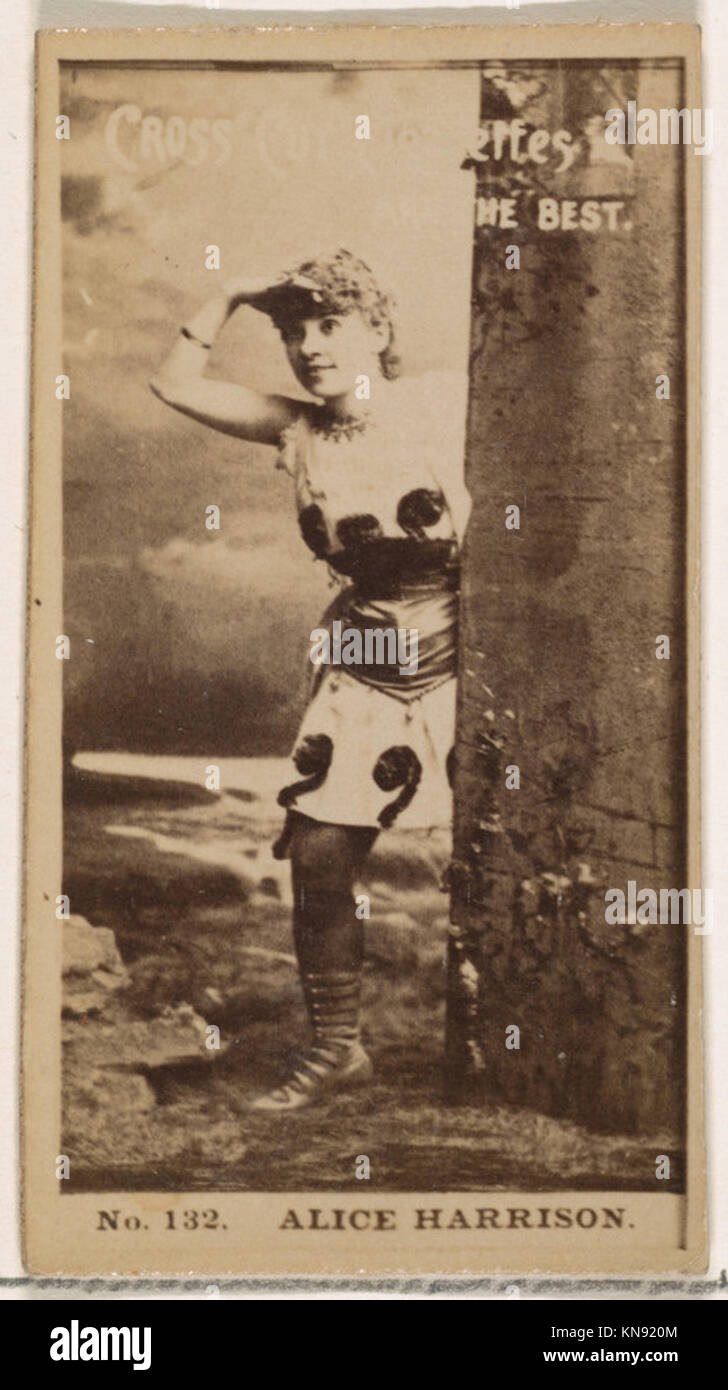 A promotional card of Alice Harrison from the 'Actors and Actresses ...