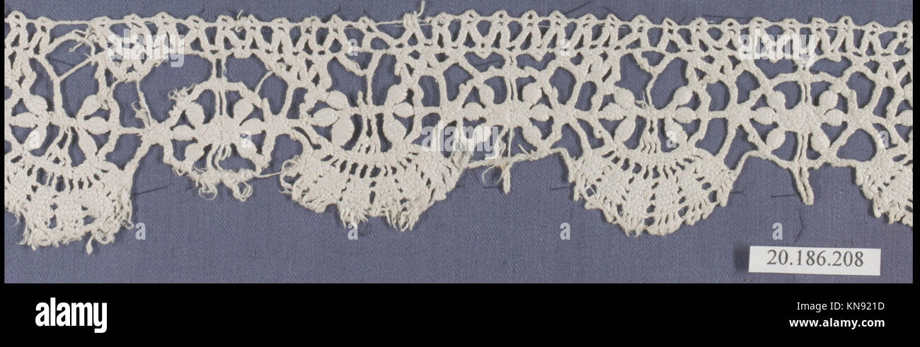 This edging represents a decorative trim used in garments or textiles ...